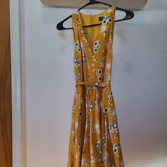 Modcloth | Dresses | Modcloth Yellow Sunglasses Midi Sundress Instant ...